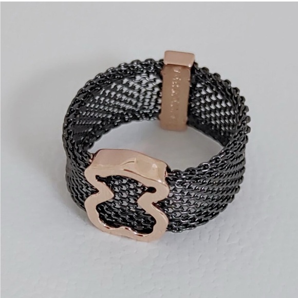 Tous | Jewelry | Tous Black Ip Steel And Rose Vermeil Silver Tous Icon ...